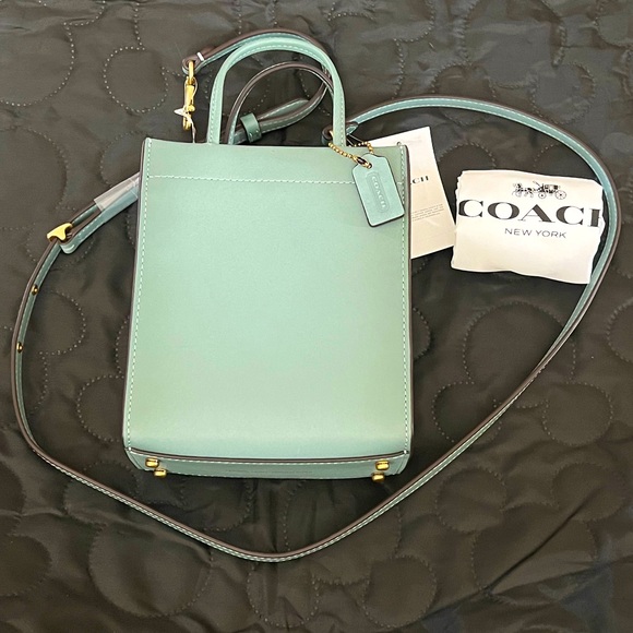 Coach | Bags | Coach Mini Cashin Leather Tote | Poshmark